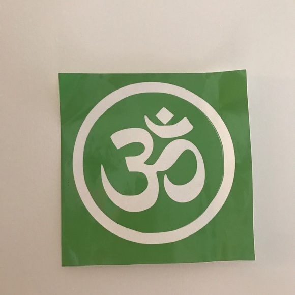 #TeacherLife | Accessories | Om Symbol Xl Green Vinyl Laptop Car Decal ...